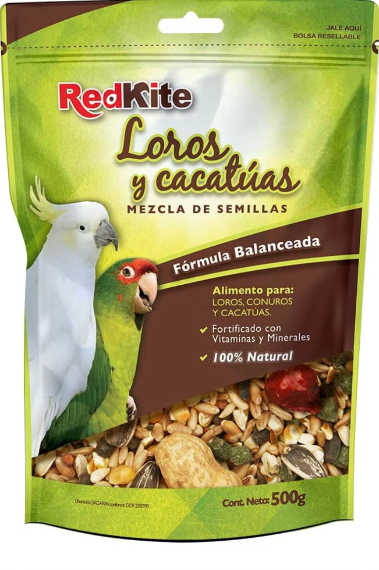 Alimento para Loros y cacactúas 500g – Mascomida | Tienda Para Mascotas ...